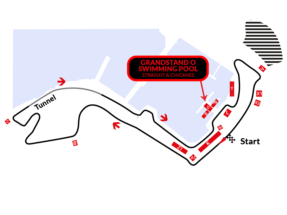 GRANDSTANDS A B L N O P GRAND PRIX MONACO - F1 Monaco Grand Prix 2026